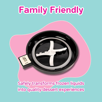 Dessert Station Black with 3 Pints, 11 Mode Frozen Treat Maker